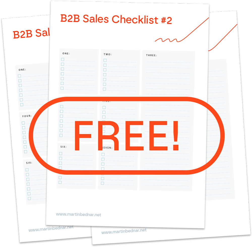 Příprava na B2B prodej - 3 checklisty zdarma